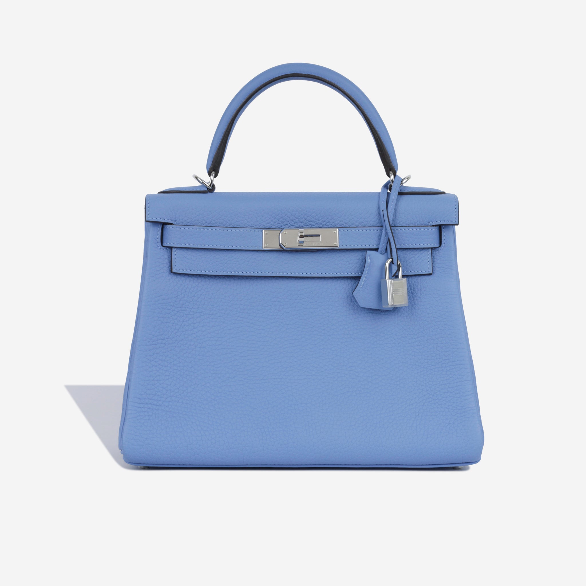 Hermès - Kelly 28 - Bleu Paradis Clemence PHW - Pre-loved - 2014 | Bagista