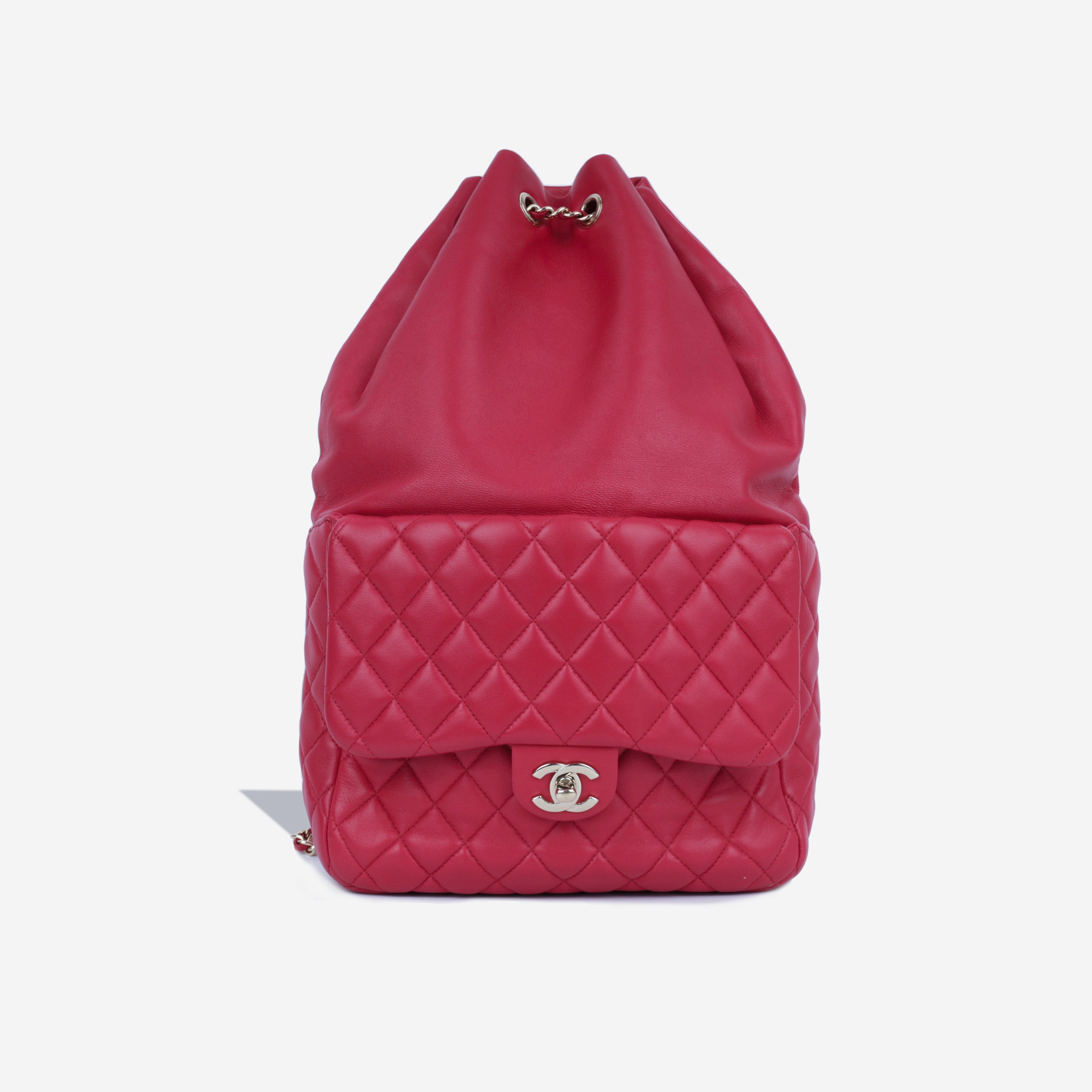 Chanel - Seoul Large Backpack - Red Lambskin CGHW - Pre Loved – Bagista
